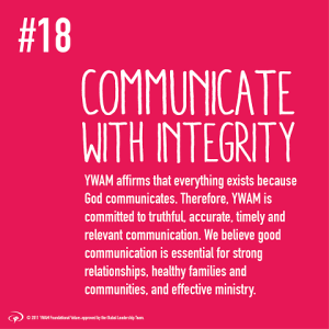 Circle 18 – YWAM Global Communications Team | Bill Hutchison